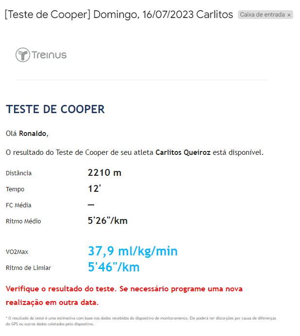 Como realizar os testes de 1600m, 2400m, 3000m e Cooper na planilha ...
